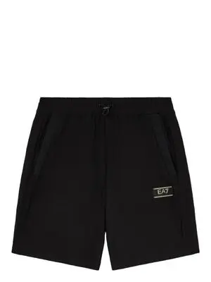 EA7 Logo Detail Shorts - Black