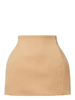 Wardrobe.NYC Sahara Wool Blend Mini Skirt - Beige