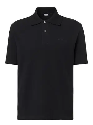 Loewe Double L Cotton Piqué Polo Shirt - Black