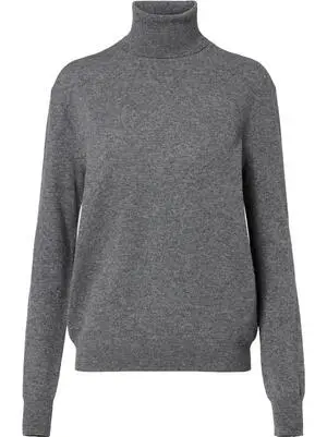 JIL SANDER Wool And Cashmere Turtleneck Sweater - Grey