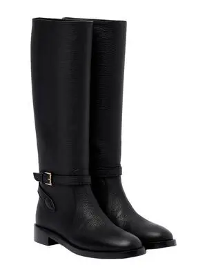 GIANVITO ROSSI Varenne Leather Knee-high Boots - Black