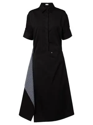 Loewe Deconstructed Gabardine Shirt Dress - Black