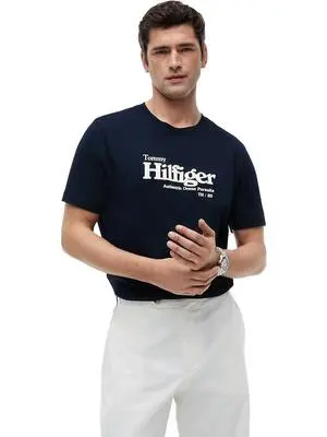 Tommy Hilfiger Nautical Hilfiger Logo T-shirt - Navy