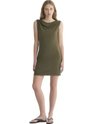 Everlane Cowl Neck Mini Dress - Beech