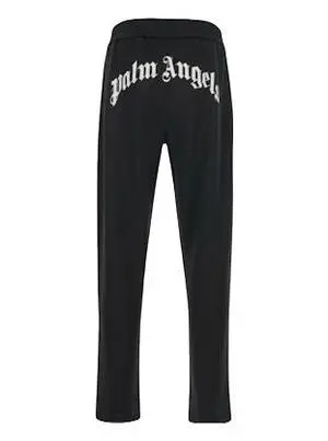 Palm Angels Curved Logo Track Pants - Black