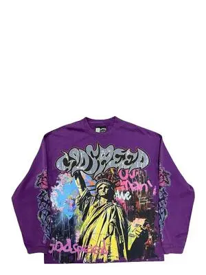 GODSPEED Vandal Long Sleeve T-shirt - Grape