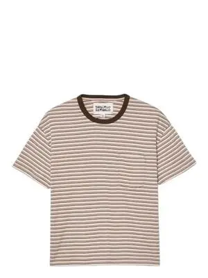 BAD BUNNY X Zara Cropped Striped T-shirt - Pinks