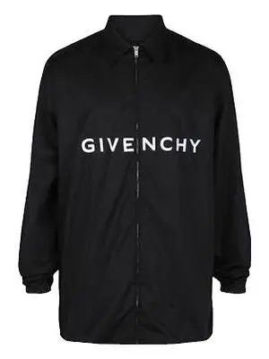 Givenchy Boxy Fit Poplin Shirt - Black