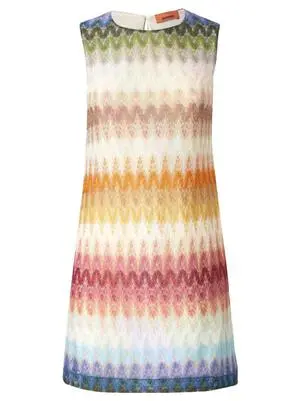 Missoni Sleeveless Dégradé Mini Dress - Neutrals
