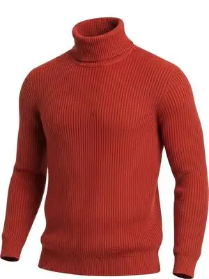 CHUKS COLLINS Turtle Neck Sweater - Brown