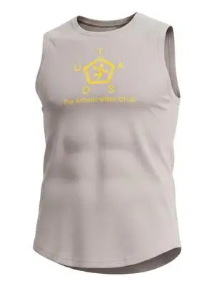 CHUKS COLLINS Diffusion Collection Logo Printed Tank Top - Grey