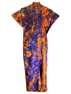CHUKS COLLINS Ajah Collection Batik Maxi Dress - Orange