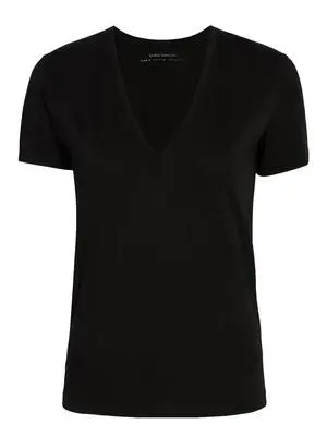Another Tomorrow V-neck T-shirt - Black