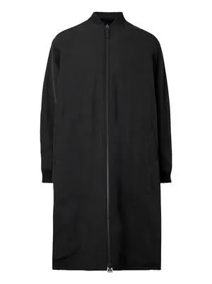 YVES SALOMON Reversible Shell And Shearling Jacket - Black