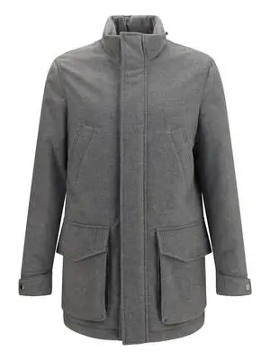 Brunello Cucinelli Cashmere Zip-up Jacket - Grey