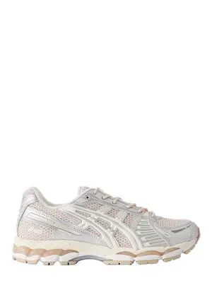 Asics Gel-kayano 12.1 Lace-up Mesh And Rubber Sneakers - Silver