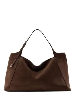 Brunello Cucinelli Suede Tote Bag - Brown