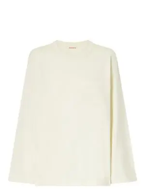 Daughter T-knit Cotton-jersey Sweater - Neutrals
