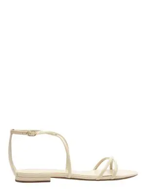 ALEXANDRE BIRMAN Lory Flat Sandals - Eggshell