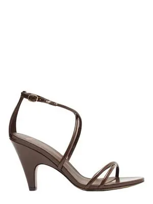 ALEXANDRE BIRMAN Lory 85 Sculptural Heel Sandals - Brown
