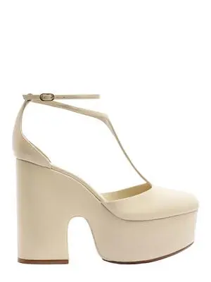 ALEXANDRE BIRMAN Thay Platform Pumps - Eggshell