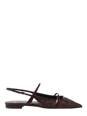 ALEXANDRE BIRMAN Tita Moire Flat - Cherry Lacquer