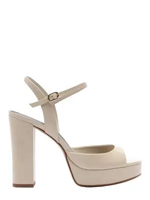 ALEXANDRE BIRMAN Alexandre Birman Amy 120 Platform Sandals Eggshell