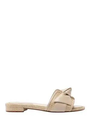 ALEXANDRE BIRMAN Maxi Clarita Raffia Flat Sandals - Shell