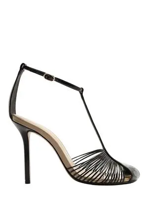 ALEXANDRE BIRMAN Serena 100 Stiletto Sandals - Black