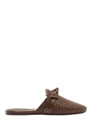 ALEXANDRE BIRMAN Clarita Babouche Flat Mules - Mousse