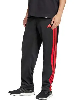 Adidas Dayready Open Hem Trackpants Black - Black / Pure Ruby