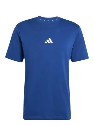 Adidas Essentials 3-stripes Single Jersey Tee Dark Blue - Dark Blue / White