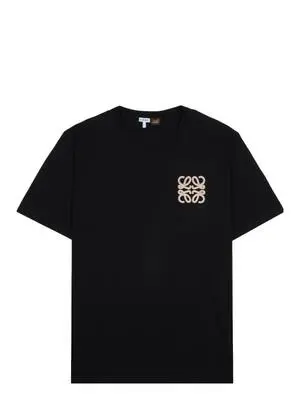 Loewe X Paula's Ibiza Anagram-embroidered T-shirt - Black