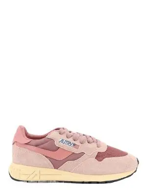 AUTRY Suede Panelled Sneakers - Nude