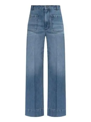 Victoria Beckham Belt Loop Jeans - Blue