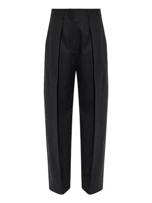 Victoria Beckham High-waisted Wide Leg Trousers - Grey