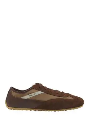 Alexander McQueen Low-top Sneakers With Logo - Brown