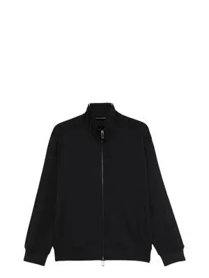 Emporio Armani Logo Tape Zip Sweatshirt - Black