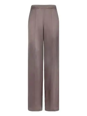 Emporio Armani Wide-leg Satin Pants - Gray