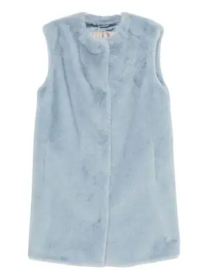 Herno Faux Fur Gilet - Gray