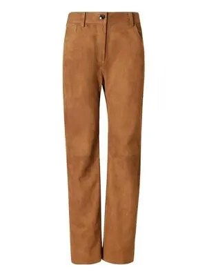 MAGDA BUTRYM Magda Butrym Suede Corduroy Straight-Leg Pants
