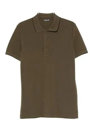 TOM FORD Tom Ford Contrast Short Sleeve Polo Shirt