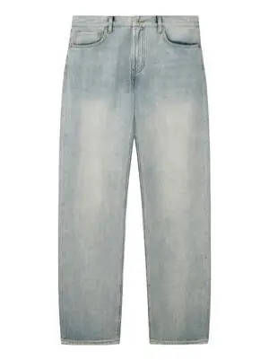 Emporio Armani Long Straight-leg Washed Jeans - Gray