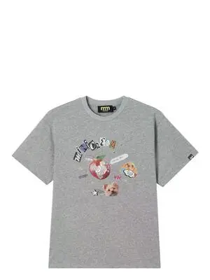 MINI CREAM Graphic Print T-shirt - Grey
