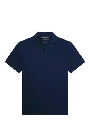 Tommy Hilfiger Ribbed-trim Polo Shirt - Blue