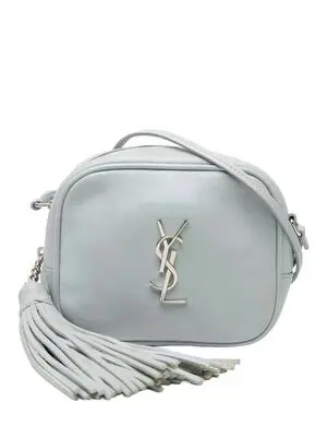 Saint Laurent Saint Laurent Calfskin Monogram Blogger Bag Blue