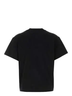 JIL SANDER Logo Embroidered T-shirt - Black