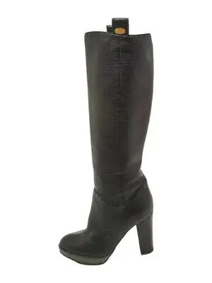 Fendi Selleria Almond-toe Boots - Black