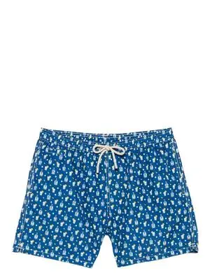 MC2 SAINT BARTH Graphic Print Swim Shorts - Blue