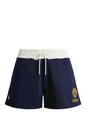 Polo Ralph Lauren Wimbledon Crest Patch Rugby Shorts - Blue